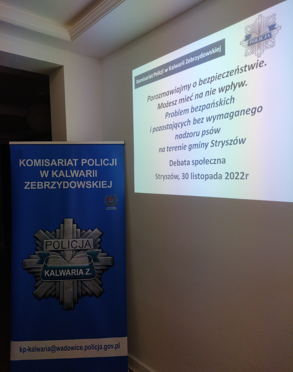 Policjanci z Kalwarii Zebrzydowskiej zorganizowali debatę społeczną - AKTUALNOŚCI - KPP w Wadowicach
